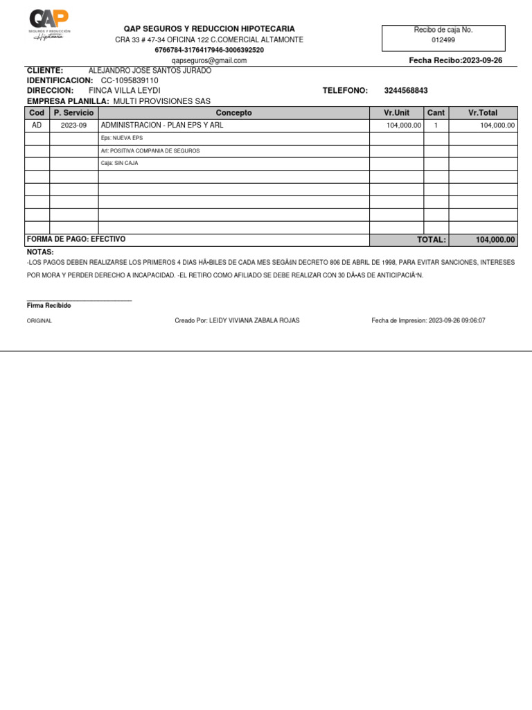 Alejandro Jose Santos Jurado | PDF