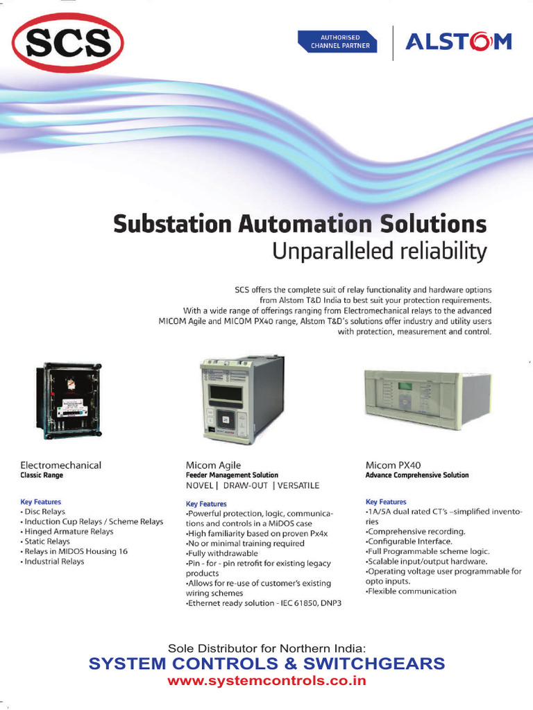 Alstom - RELAY SELECTION GUIDE 30052012 | PDF | Electricity | Electronics