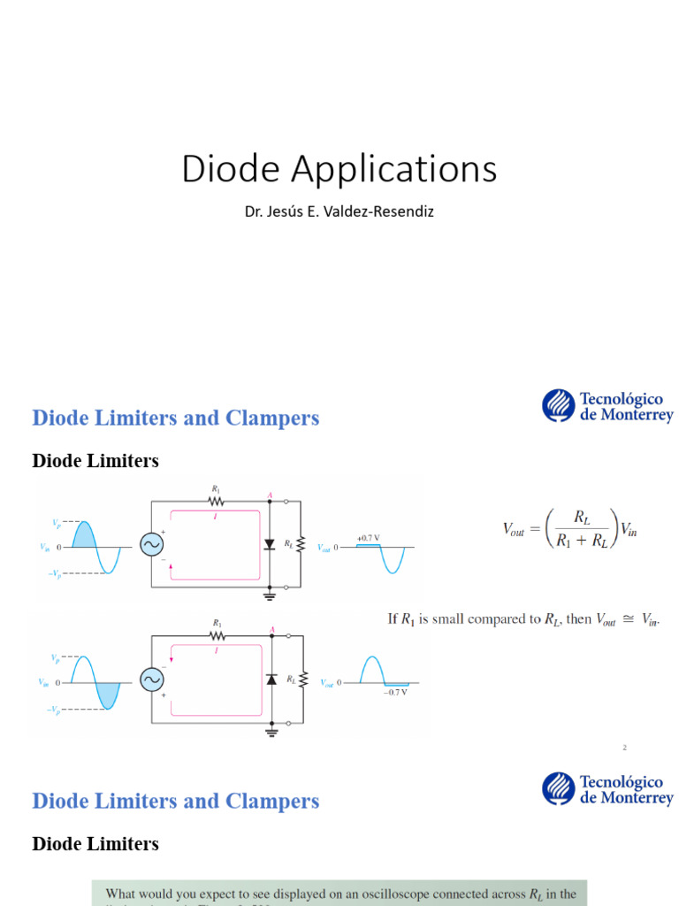 3 - Limiters - Clampers and Multipliers | Download Free PDF | Diode | Electronic Circuits