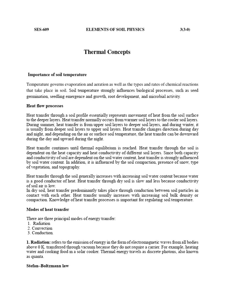Thermal Concepts PDF | PDF | Thermal Conduction | Heat Transfer Thermal Concepts PDF | PDF | Thermal Conduction | Heat Transfer