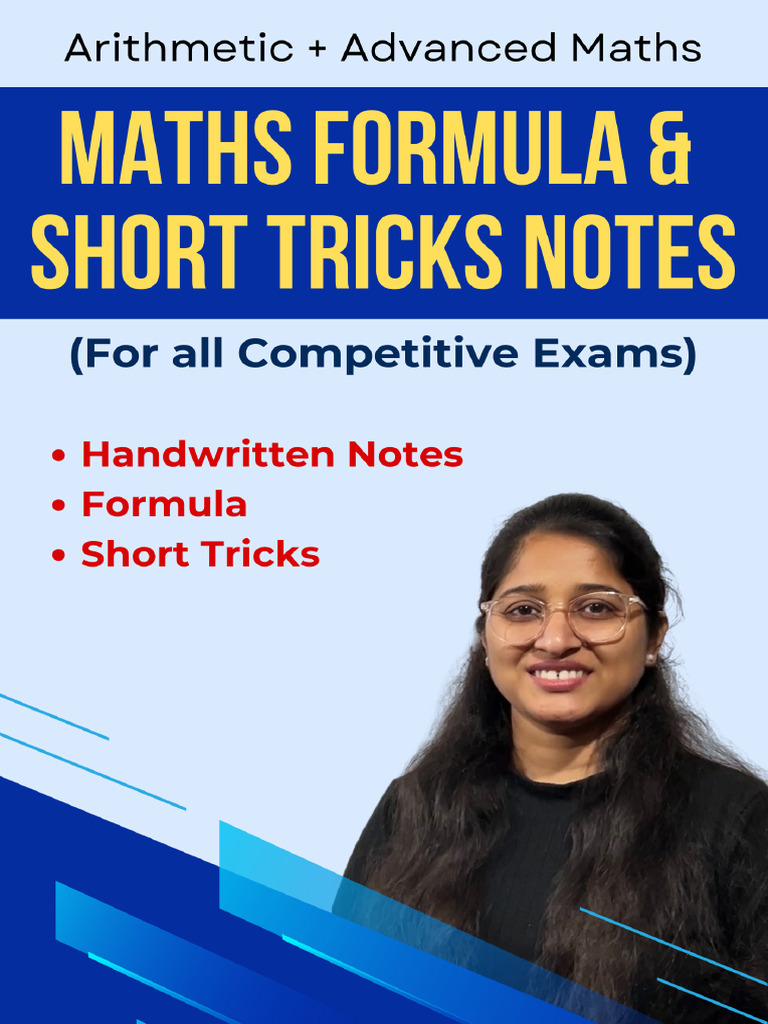 1713725269521maths Formula Short Trick Notes by Vaishali | PDF