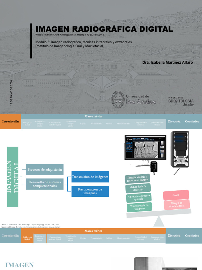 Imagenología Oral: Radiografía Digital | PDF | Dispositivo de carga ...