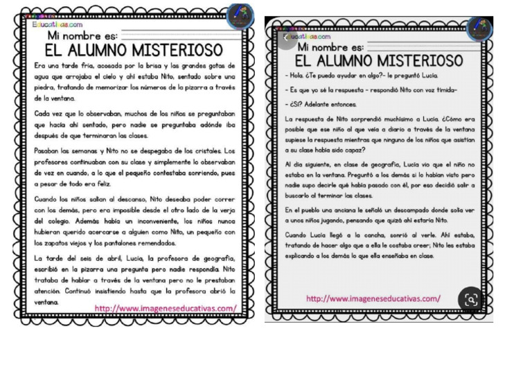 El Alumno Misterioso | PDF