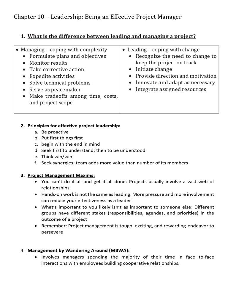 Ch 10 Pdf Leadership Cognition
