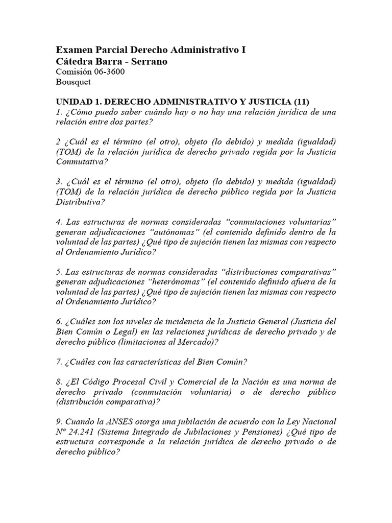 100 Preguntas Derecho Administrativo para Estudiar | PDF | Constitución | Ejecutivo (gobierno)