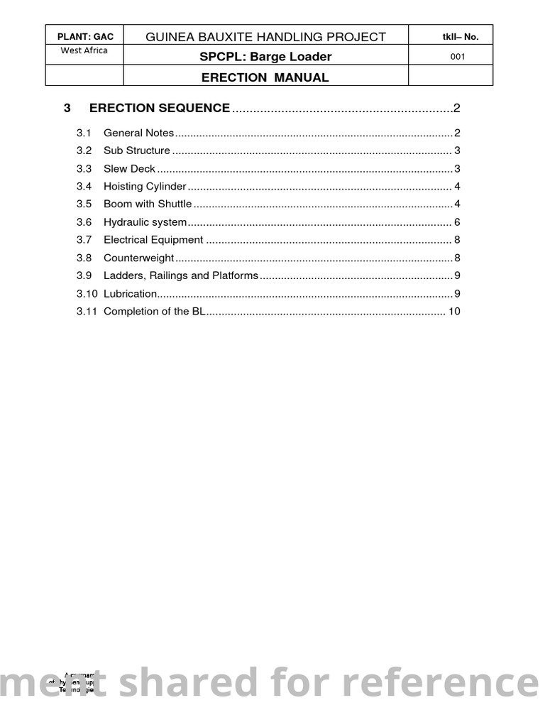 Erection Sequence at Jetty - Watermarked | PDF | Crane (Machine) | Manufactured Goods