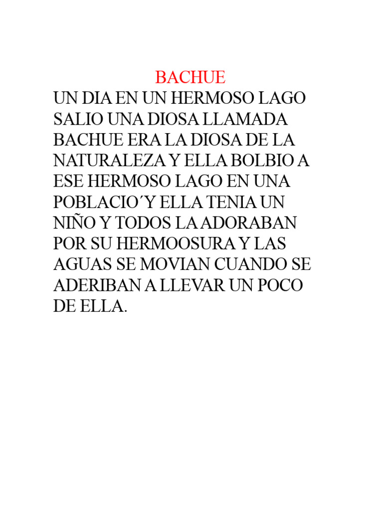 Bachué: Diosa del Lago y la Naturaleza | PDF