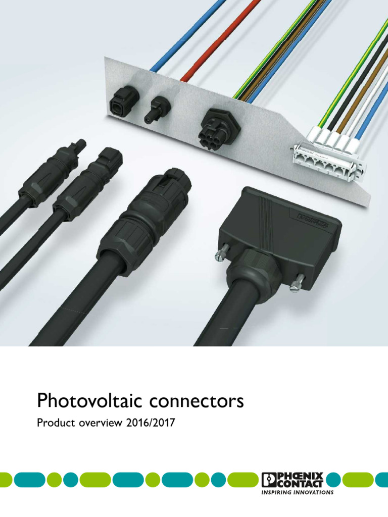 Photovoltaic Connectors Overview 2016/2017 | PDF | Electrical Connector ...
