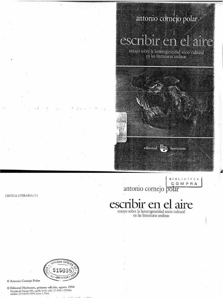 Cornejo_Polar_Escribir_en_el_Aire | PDF Cornejo_Polar_Escribir_en_el_Aire | PDF