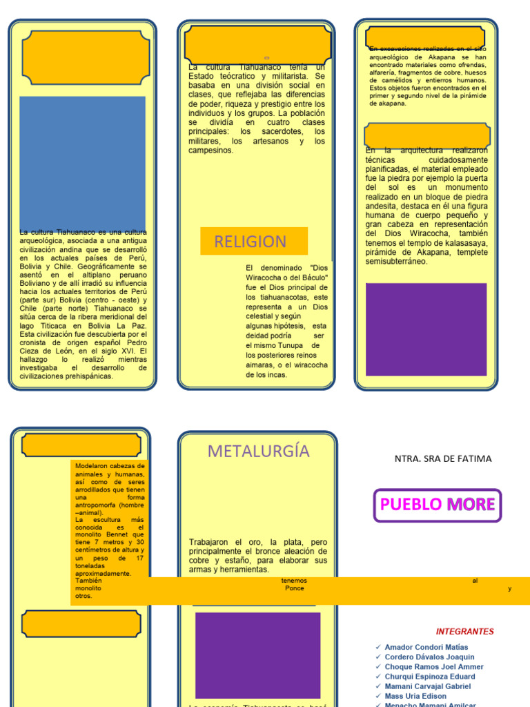 Triptico Final Tiahuanaco | PDF