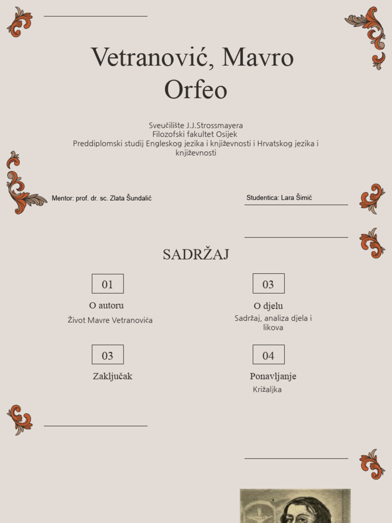 Mavro Vetranović | PDF