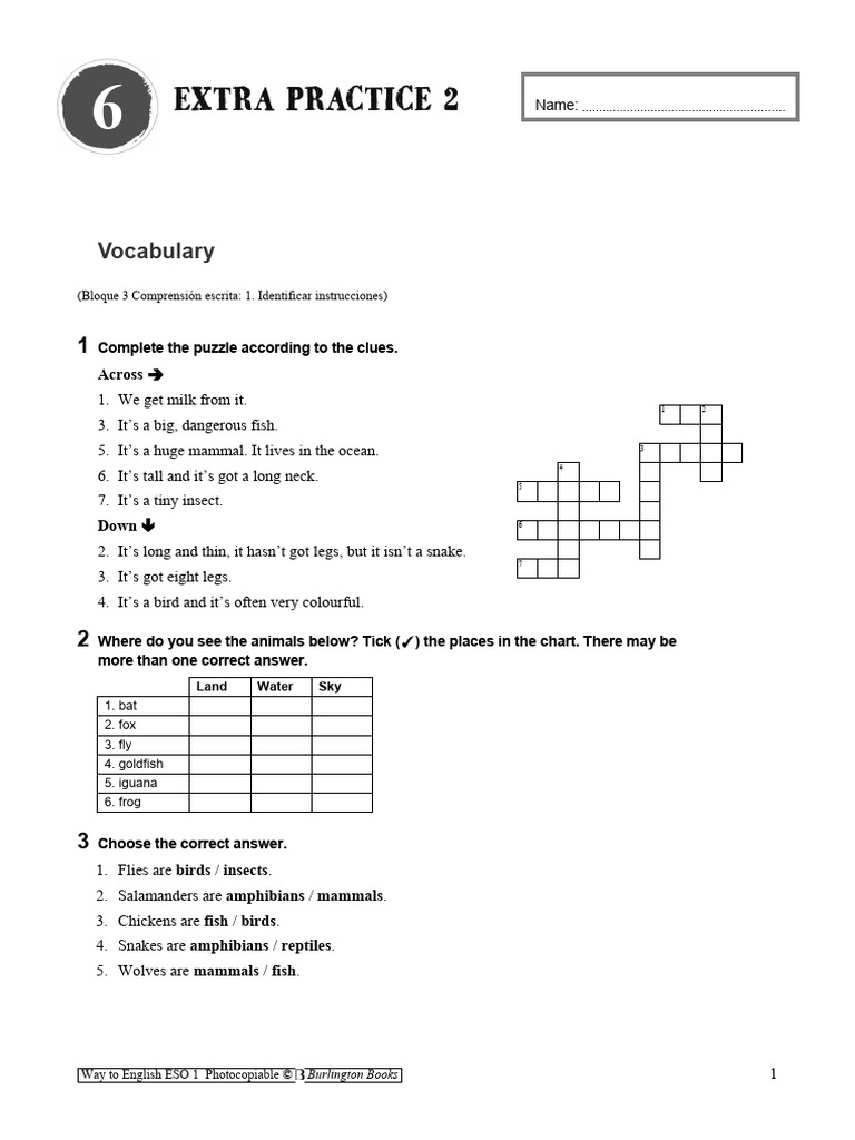 Ejercicios Tema 6-2 | PDF | Zoology