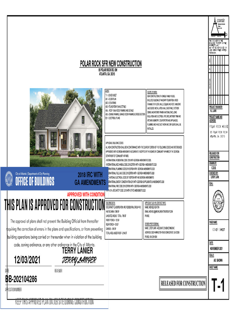 Pryor Road Plans | PDF | Framing (Construction) | Building