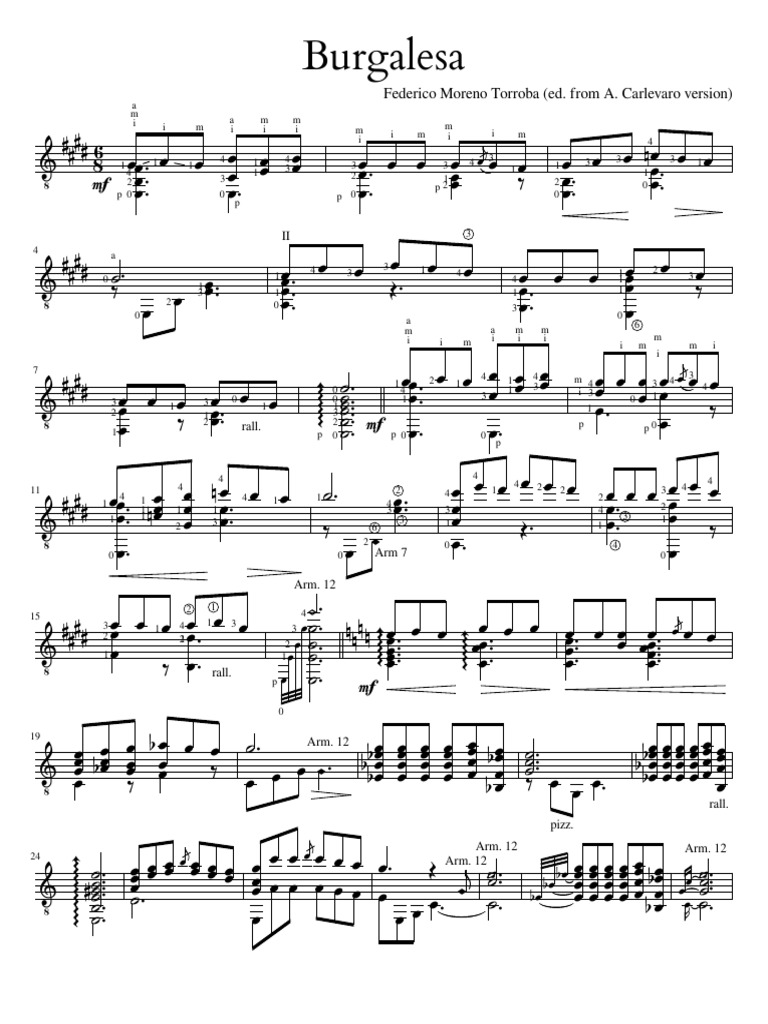 Burgalesa by Federico Moreno Torroba | PDF