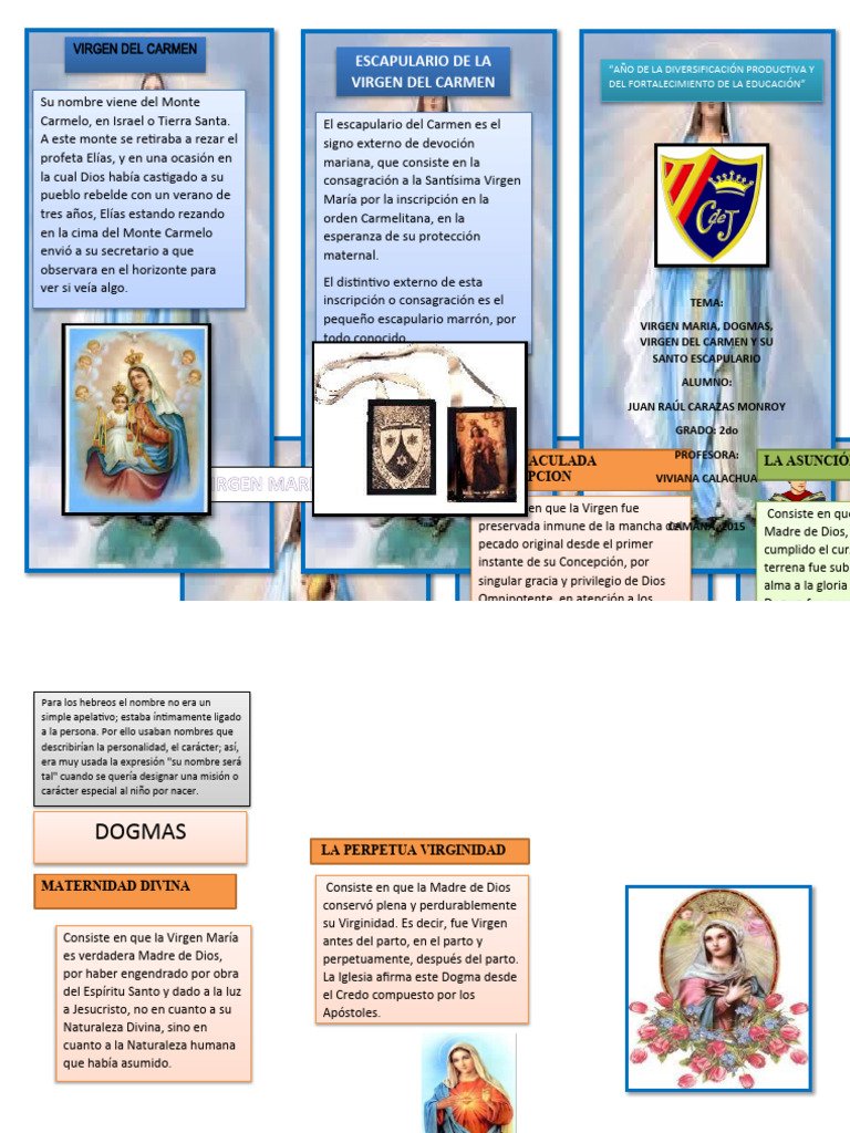 TRIPTICO reino animal, mineral y vegetal2 | Descargar gratis PDF | María, madre de Jesús ...