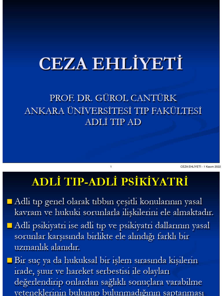CEZA EHLİYETİ | PDF