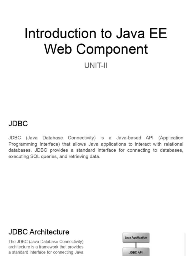 Unit2 Part-2 JDBC Programming | PDF | Databases | Database Transaction Unit2 Part-2 JDBC Programming | PDF | Databases | Database Transaction