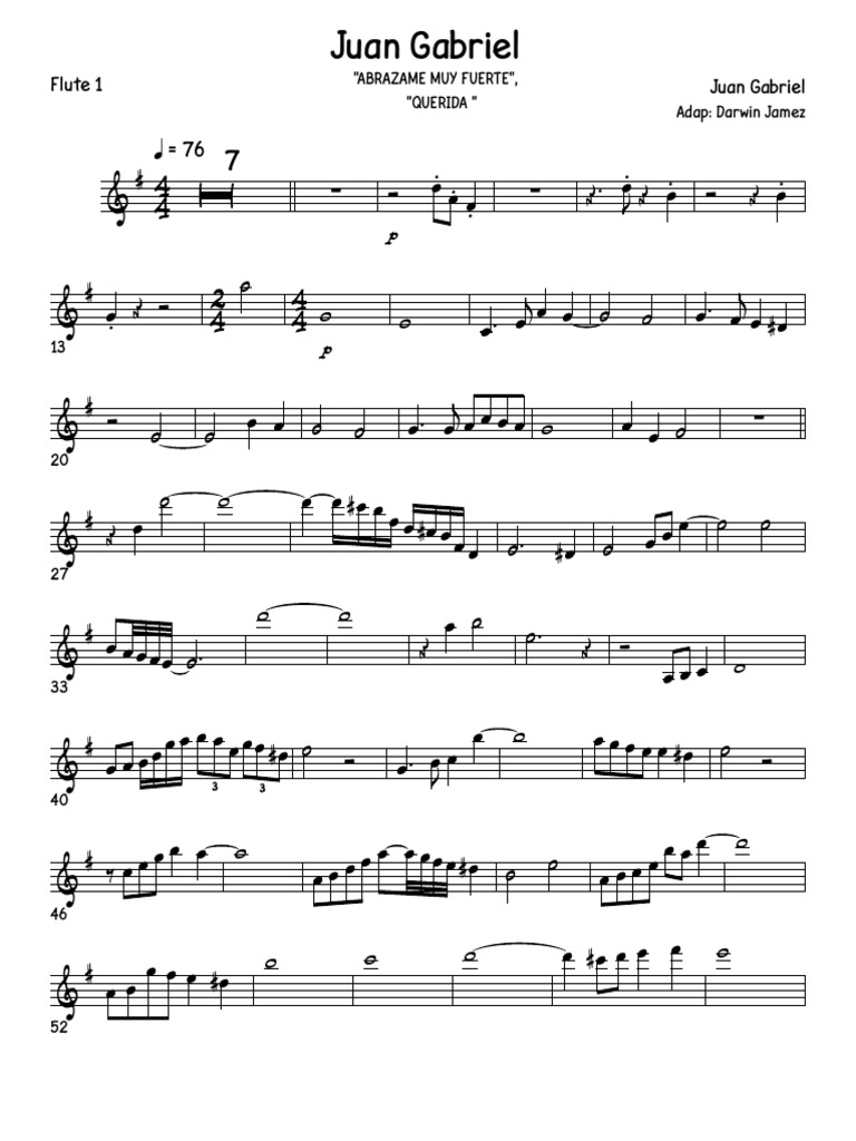 Juan Gabriel Flauta I | PDF