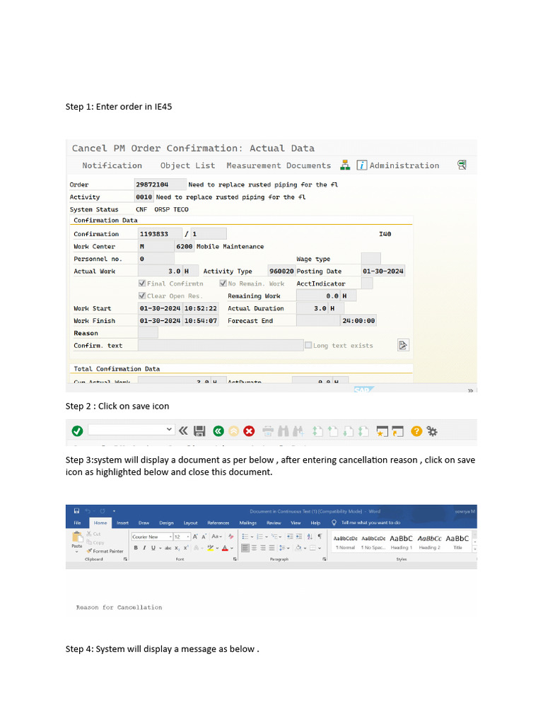 Order Cancellation Conf | PDF | Computers