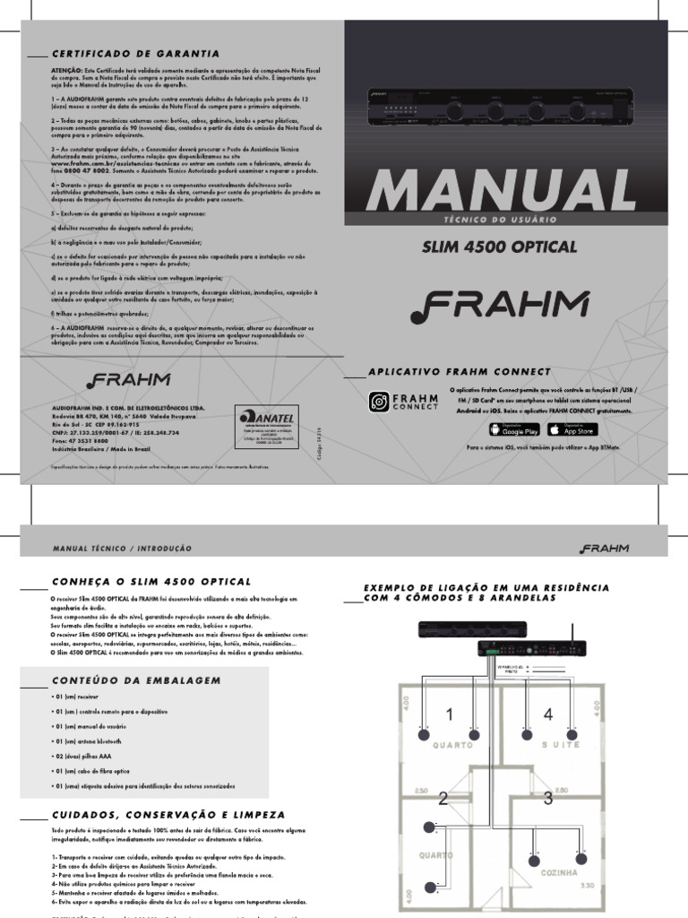 Manual Slim 4500 Optical 54 519 Anatel Novo Curvas | PDF