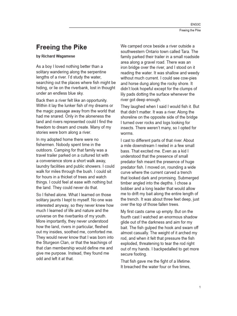 Freeing the Pike | PDF