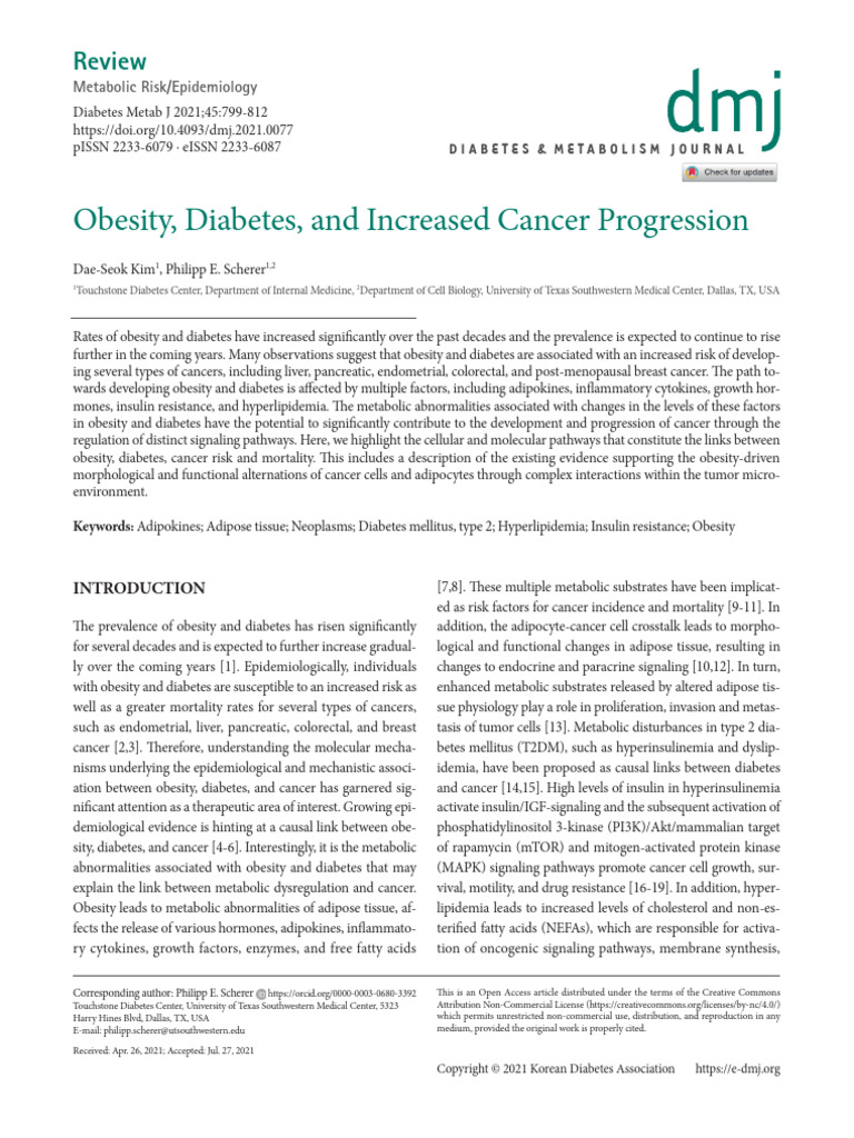 DMJ 2021 0077 | PDF | Protein Kinase B | Adipose Tissue
