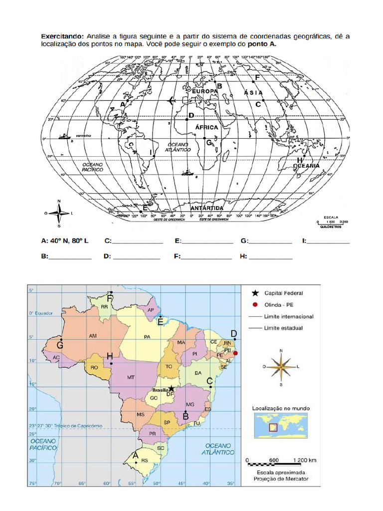 Atividade Coordenadas Geo Pdf