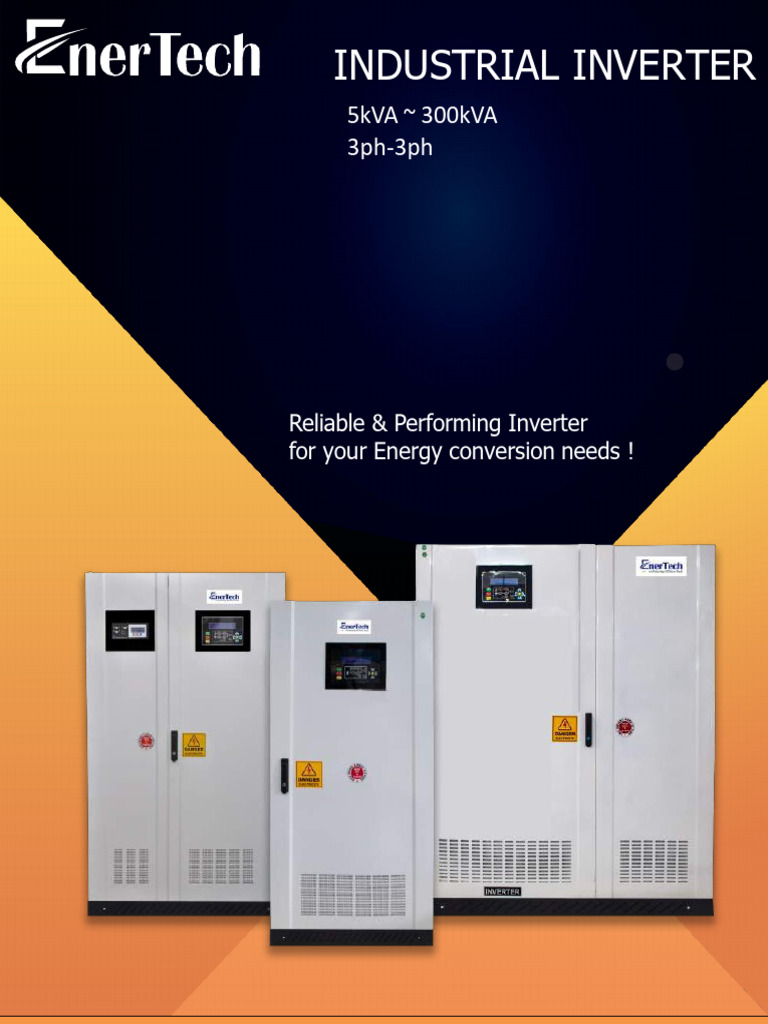 Enertech Industrial Inverter | PDF | Power Inverter | Battery Charger