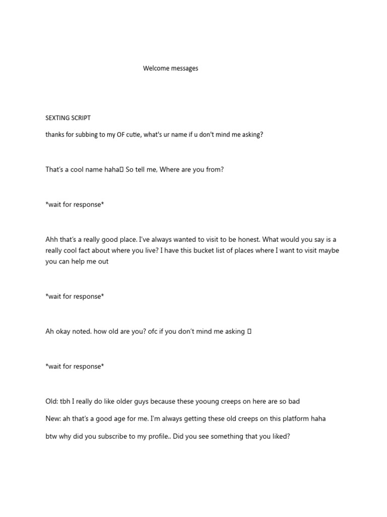 CSP OF CHAT SCRIPT | PDF | Animal Sexuality | Genitourinary System