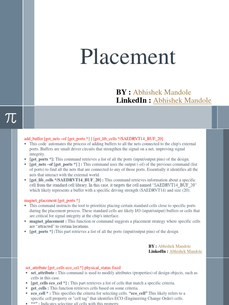 Placement Script Analysis | PDF | Electrical Engineering | Computing