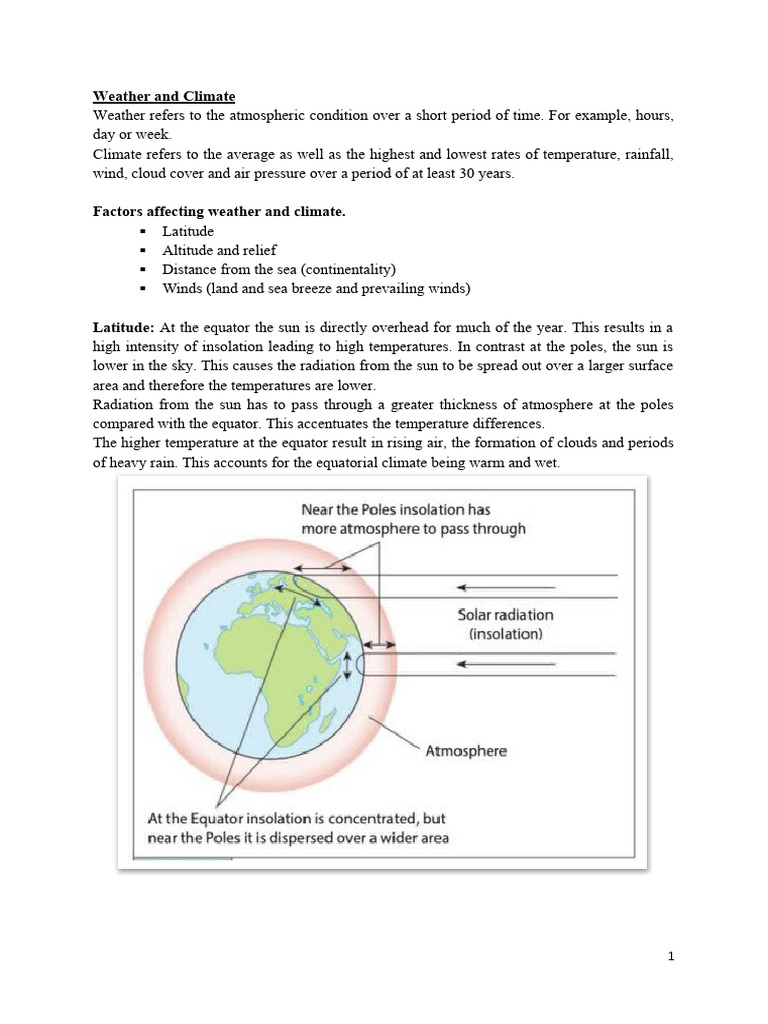Geography Notes-2 Weather, Climate, Vegetation, Soils, Hazards ...