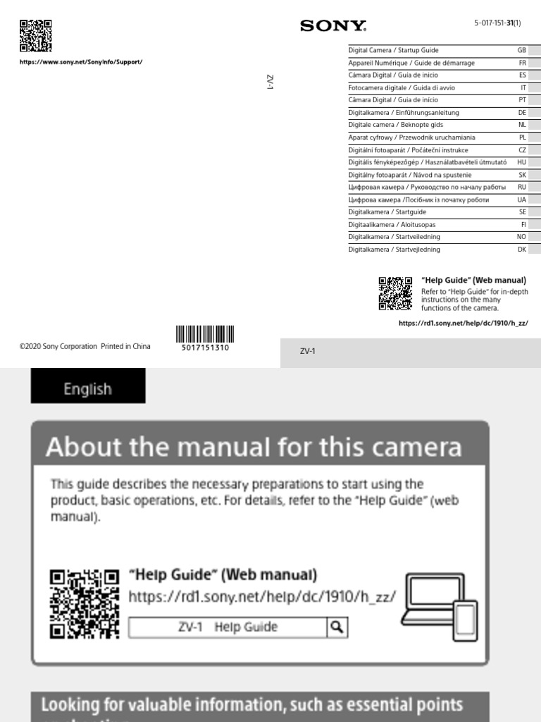 "Help Guide" (Web Manual) : Refer To "Help Guide" For In-Depth ...