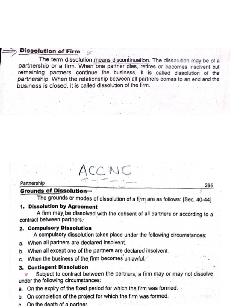Dissolution of Firm + LLP | PDF