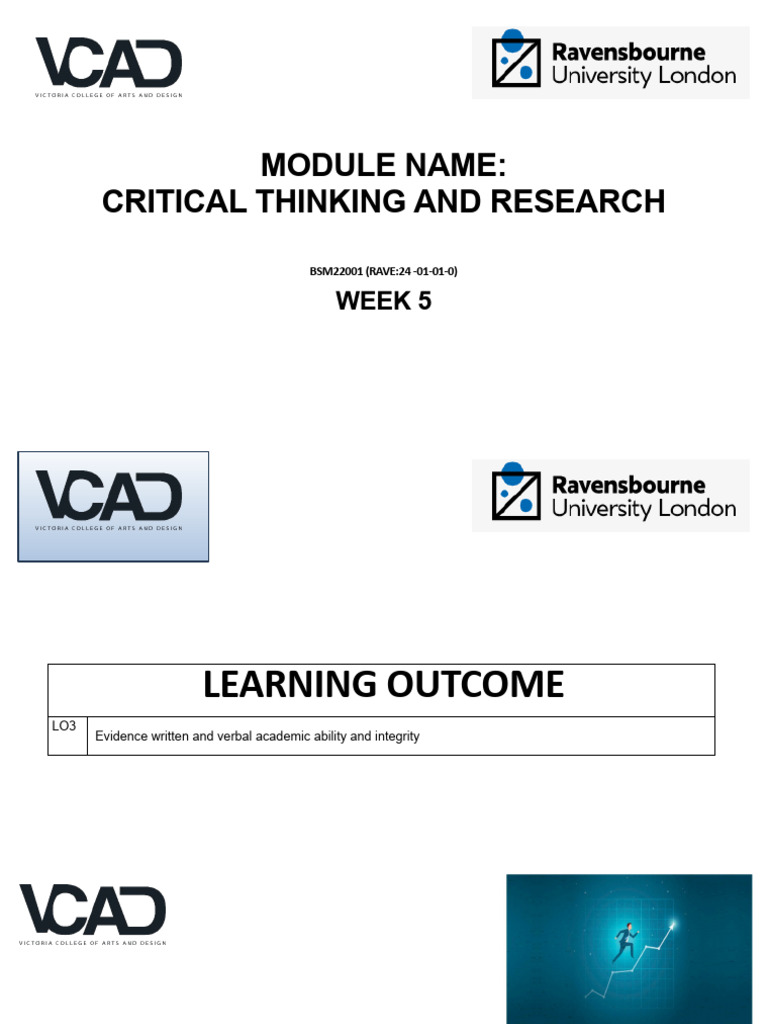 Week 5 - Critical Reading and Writing | PDF | Fallacy | Thought