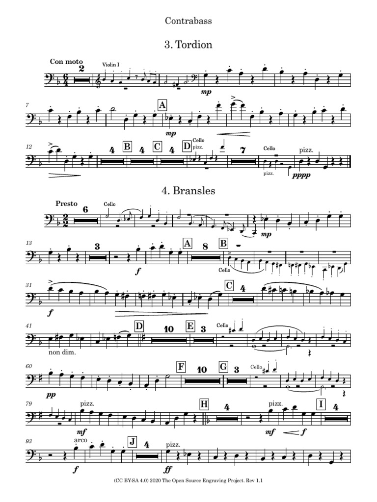 Bajo Mov 3 Al 6 | PDF | Musical Notation | String Instruments