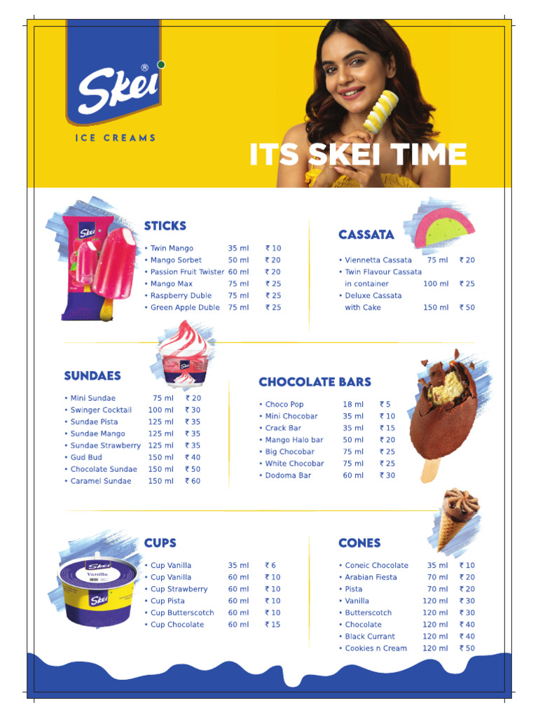 Skei Menu A4 Single App | PDF
