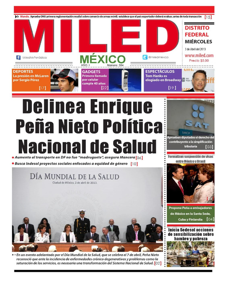 Miled México 3-04-13 (Aumento de Transporte) | PDF