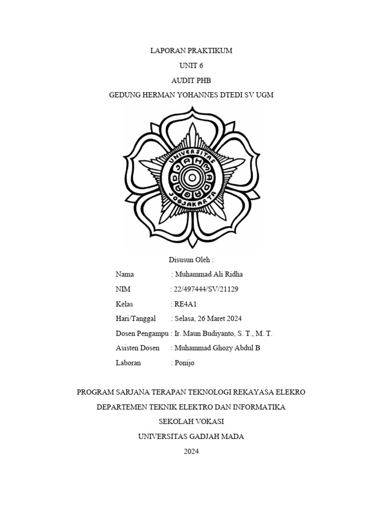 Muhammad Ali Ridha - 21129 - Unit 6 (Prak. Audit Energi) | PDF