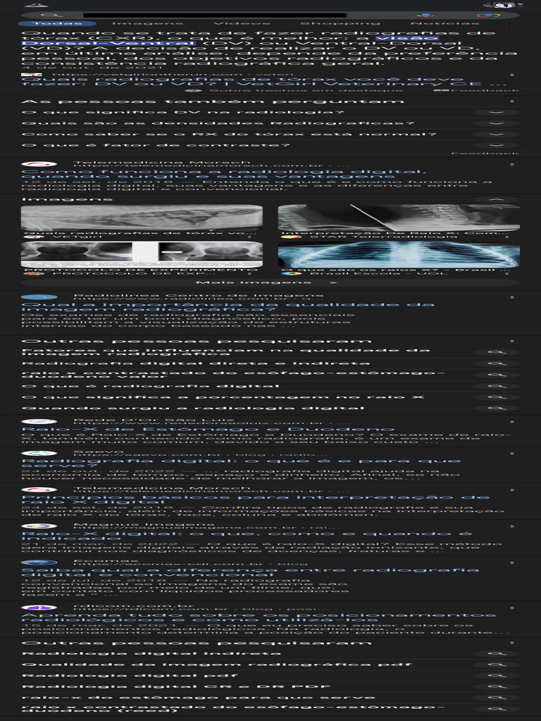 Radiografia: Visão DV vs. VD | PDF | Radiografia | Radiologia