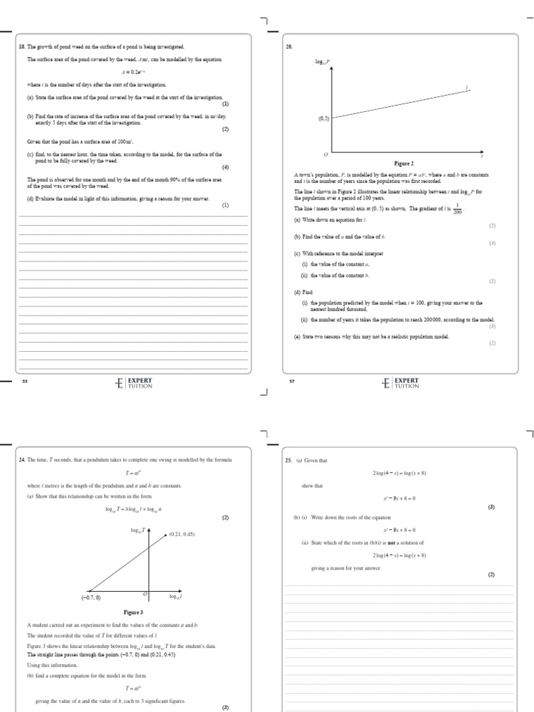 Exponentials & Logarithms | PDF | Equations | Mathematical Objects