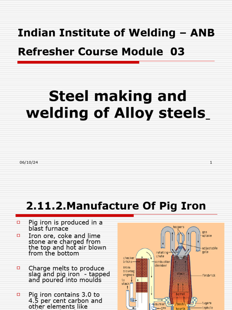 Steel Making & Welding Guide | PDF | Steelmaking | Steel