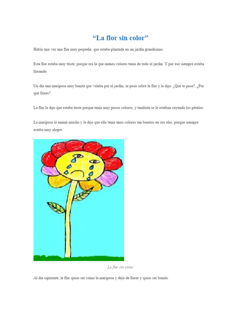La flor que encontró su color | PDF | Arte