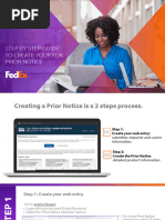 FDA Prior Notice Quick Start Guide | PDF | Finance & Money Management