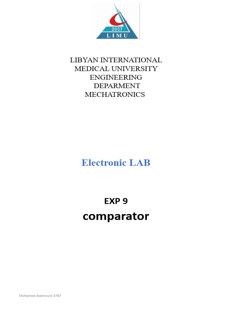 Electronic Report 9 | PDF