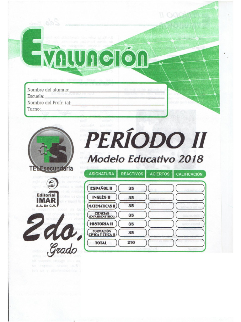 Exa 2° Trim Segundo | PDF