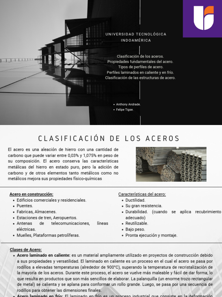 Clasificación y Tipos de Acero Estructural | PDF | Pandeo | Acero