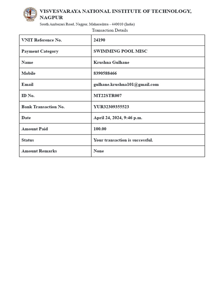 Sb-Vnit Swimming Payroll | PDF