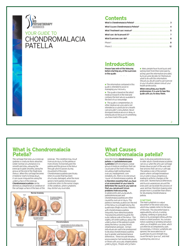 Knee Chondromalacia Patella Min | PDF | Knee | Musculoskeletal System