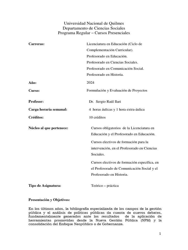 2024 Programa FEP | PDF | Diseño | Evaluación