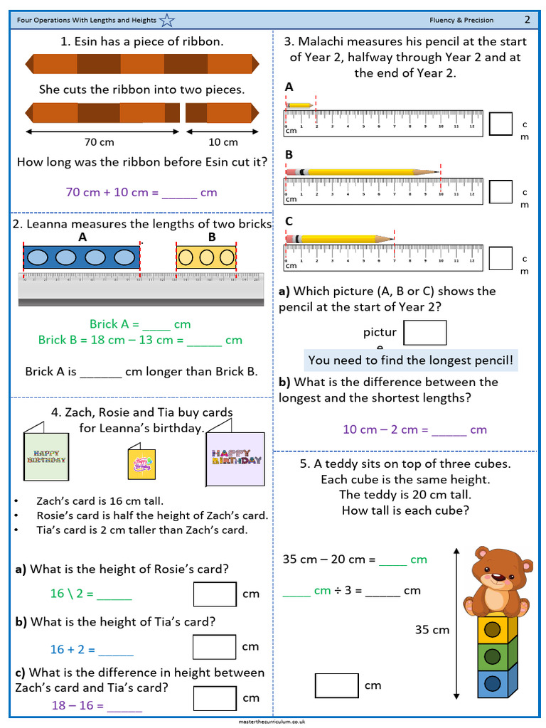 Length and Height Problem Solving | PDF